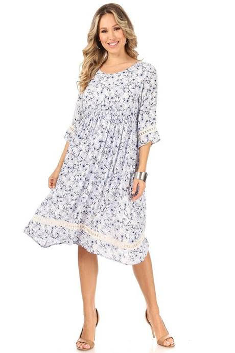 NAVY Textured Dobbie 3/4 Sleeve Dress with Lace Detail – PAPILLON CLOTHING